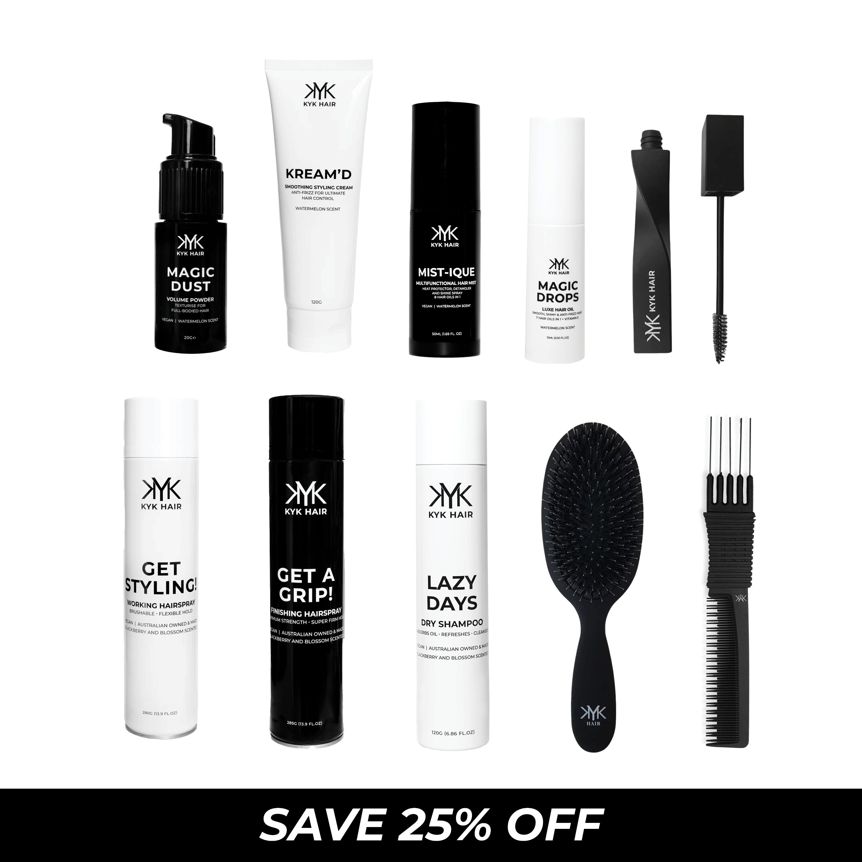 The Styling Kit Bundle (AUSTRALIA ONLY) – KYK Hair Care